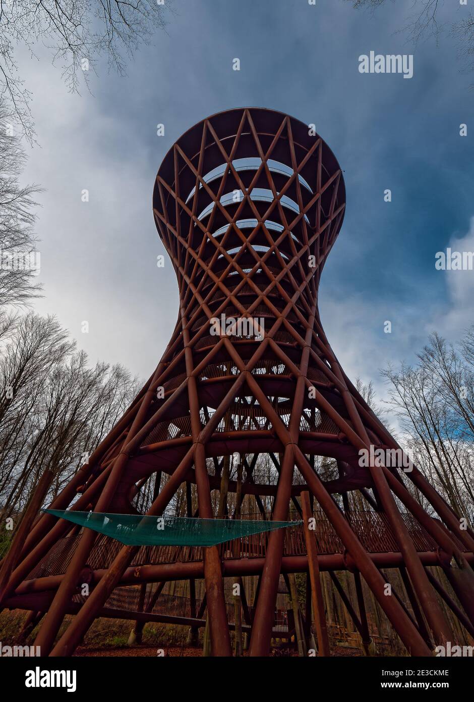 Skovtaarnet Forest Tower near Gisselfeld castle in Denmark Stock Photo ...