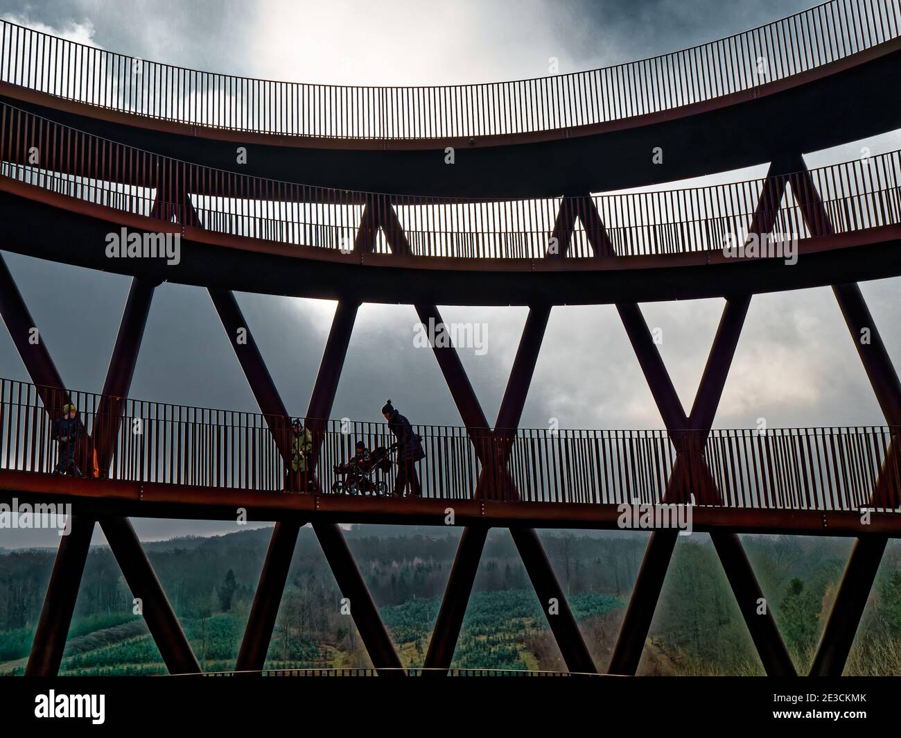 Skovtaarnet Forest Tower near Gisselfeld castle in Denmark Stock Photo ...