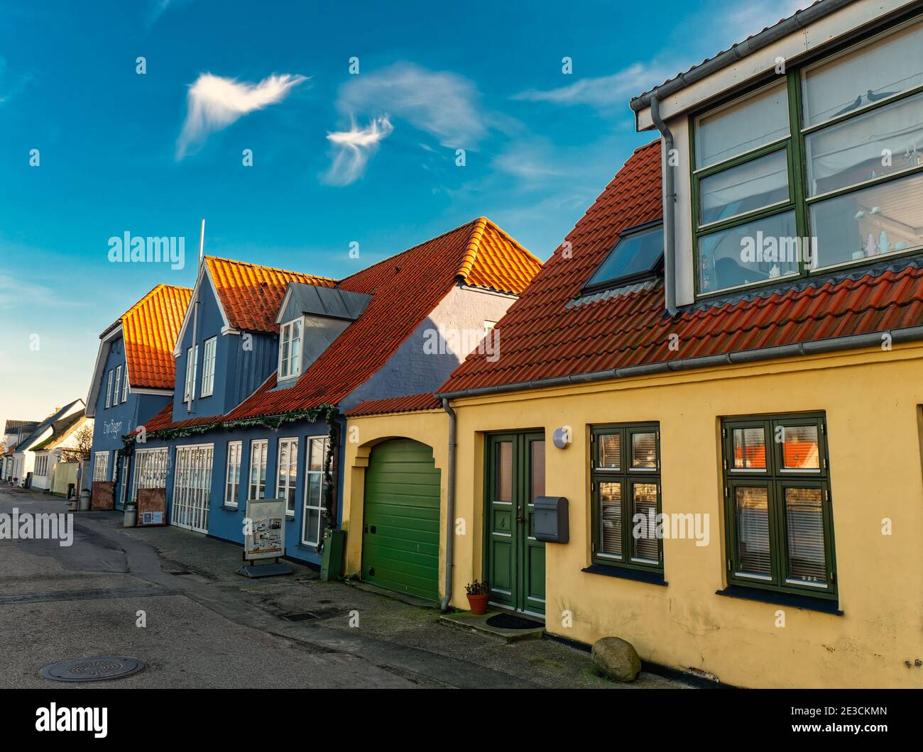 Karrebaeksminde small harbor with boats in rural Denmark Stock Photo ...