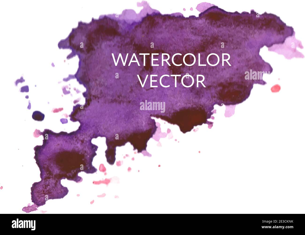 Abstract watercolor splash. Watercolor drop vector Stock Vector Image ...