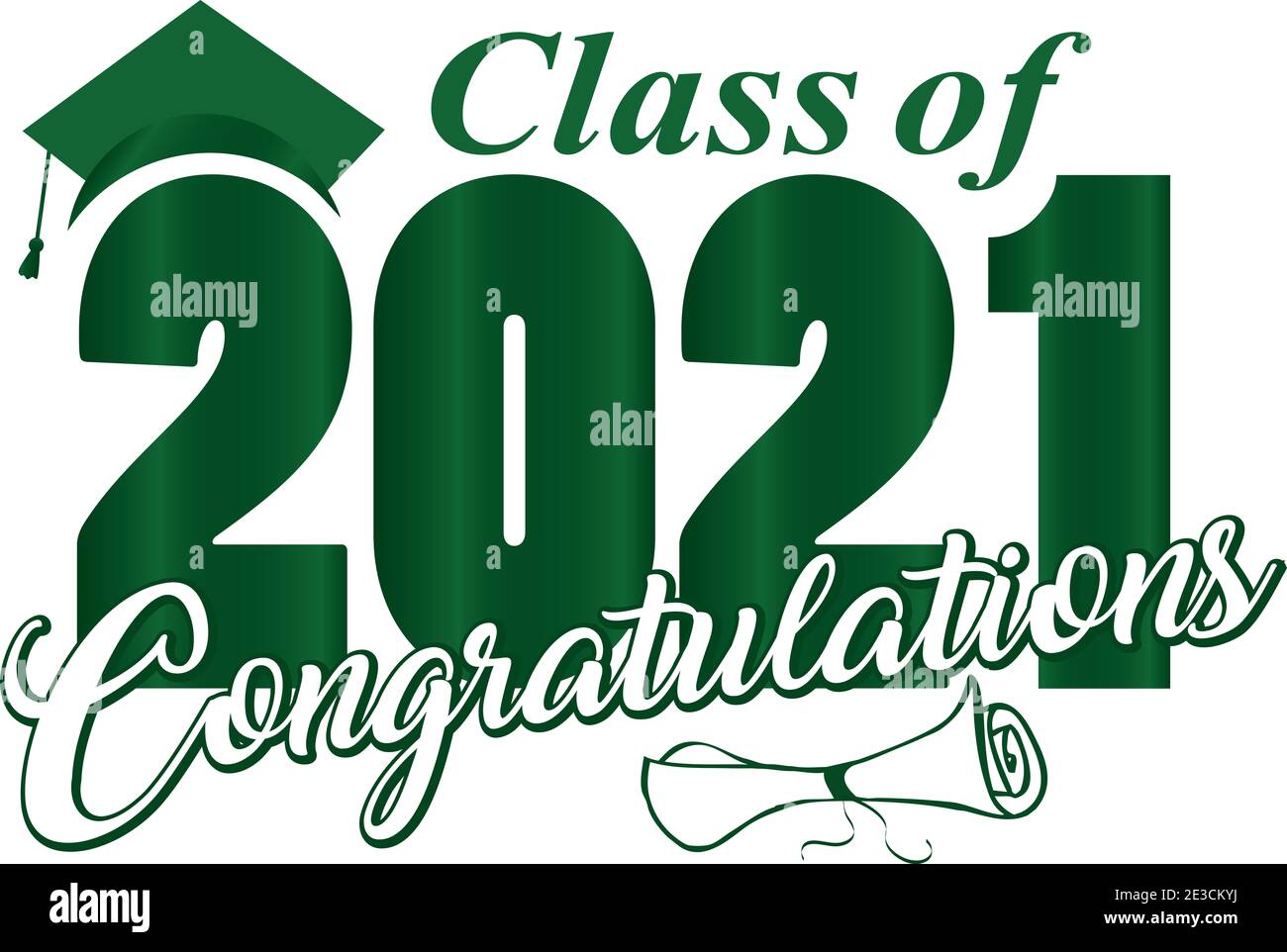 Congratulations Graduating Class of 2021 Stock Photo - Alamy