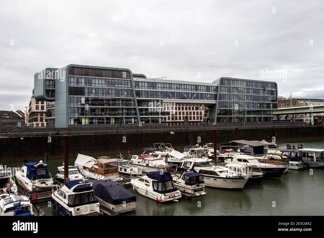 Microsoft office building, headquarters in Cologne, Germany, on ...