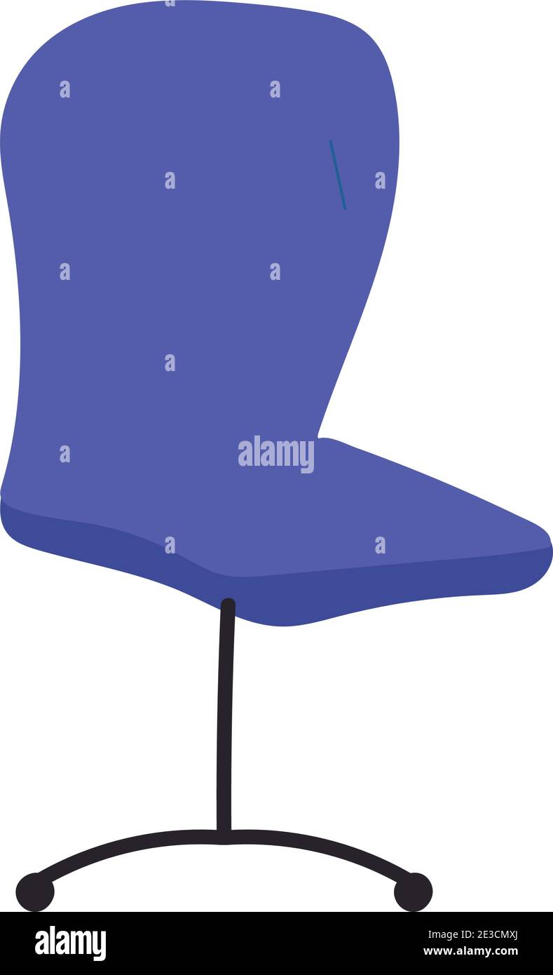 office chair furniture cartoon flat isolated style vector illustration ...