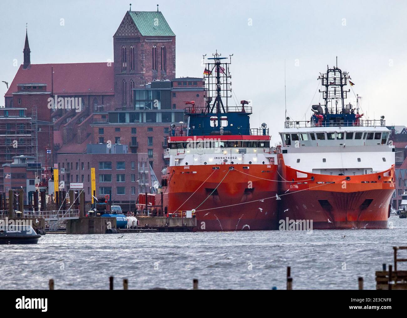14 January 2021, Mecklenburg-Western Pomerania, Wismar: The special ...