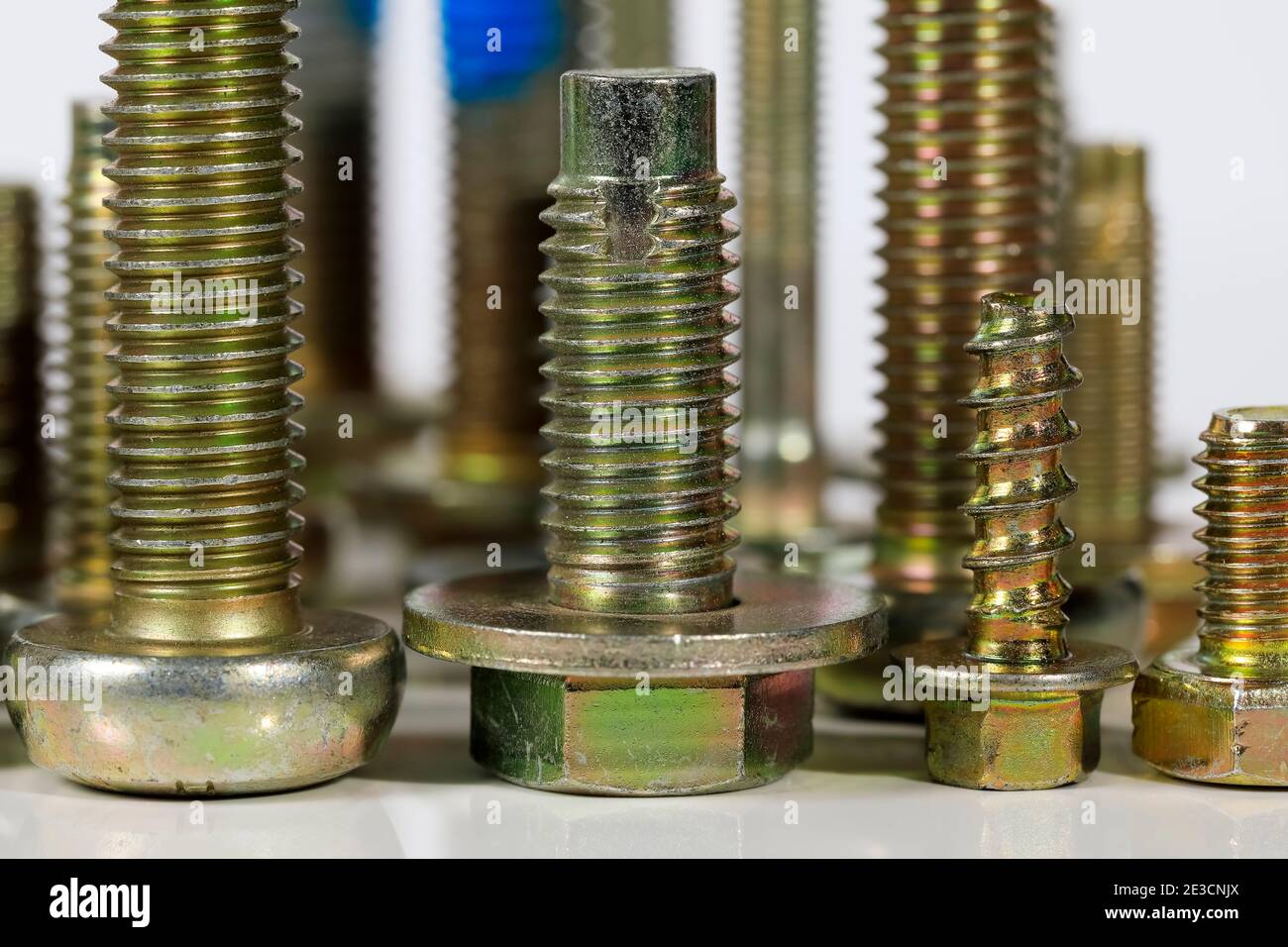 Group of miscellaneous bolts which are industrial items and are spare ...