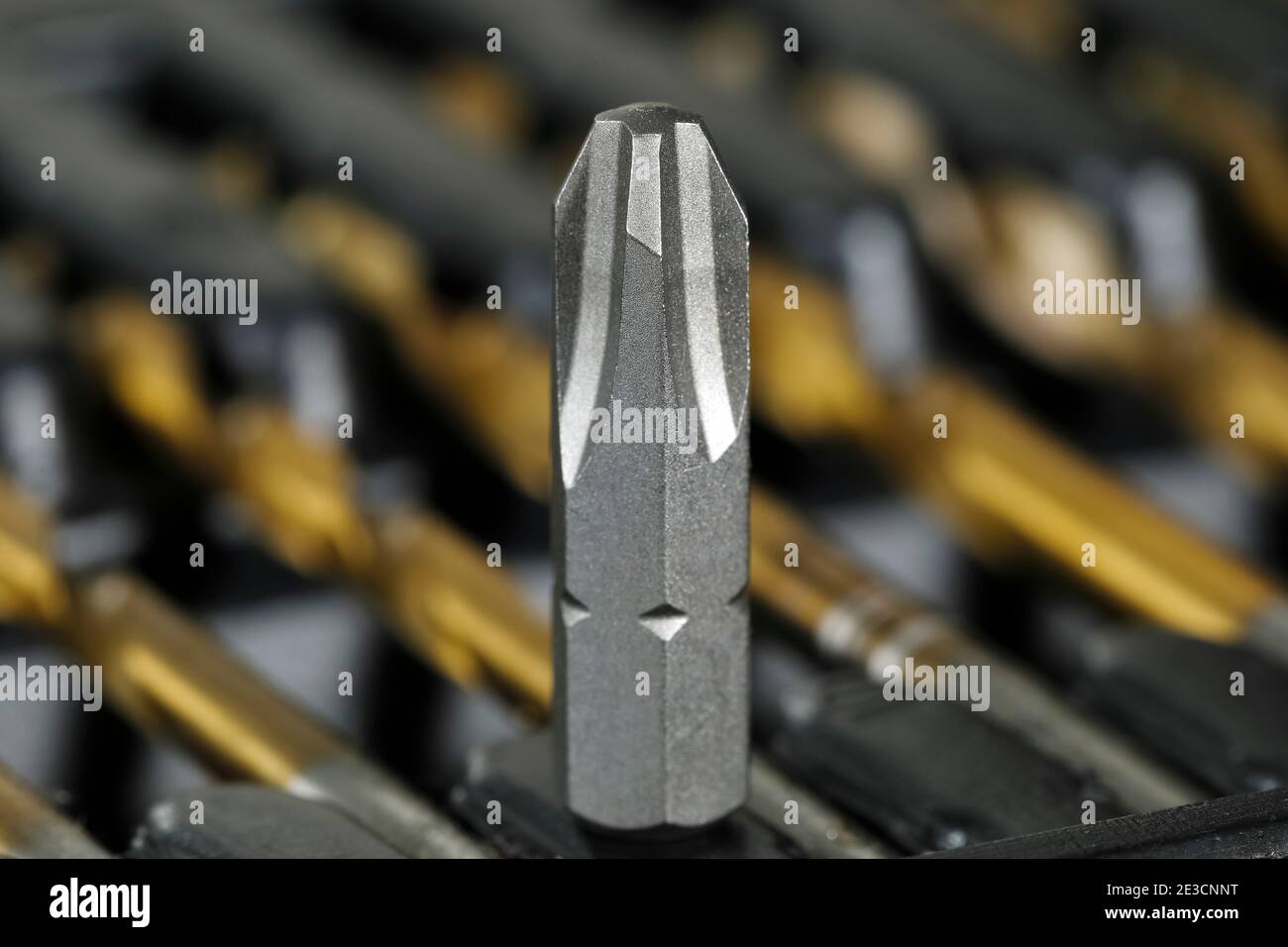 Tip of the screwdriver. This replaceable screwdriver bit is visible ...