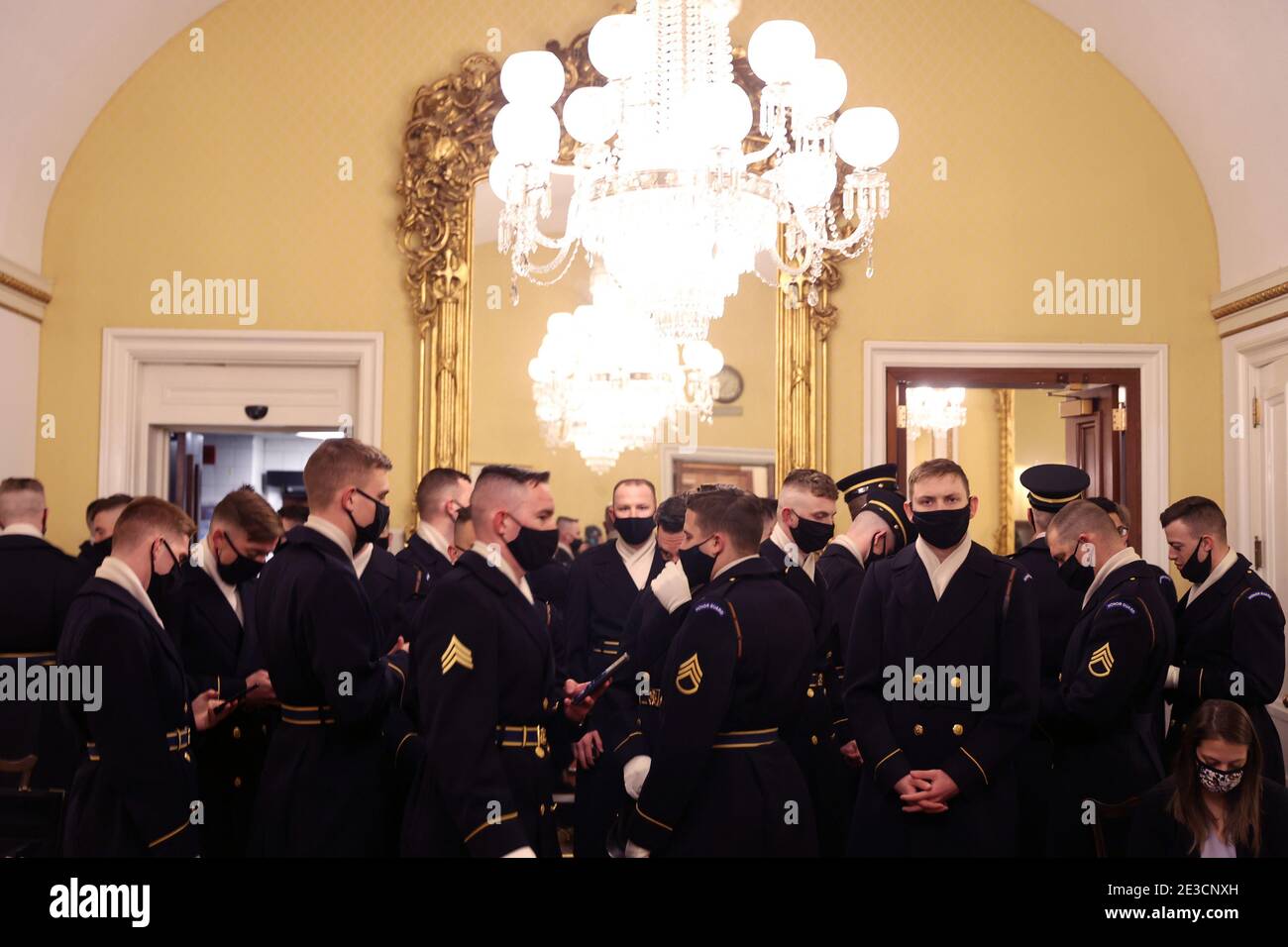 Washington, United States. 18th Jan, 2021. Members of the military ...