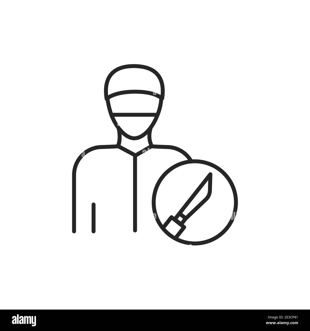 Surgeon color line icon. Subject matter expert Stock Vector Image & Art ...