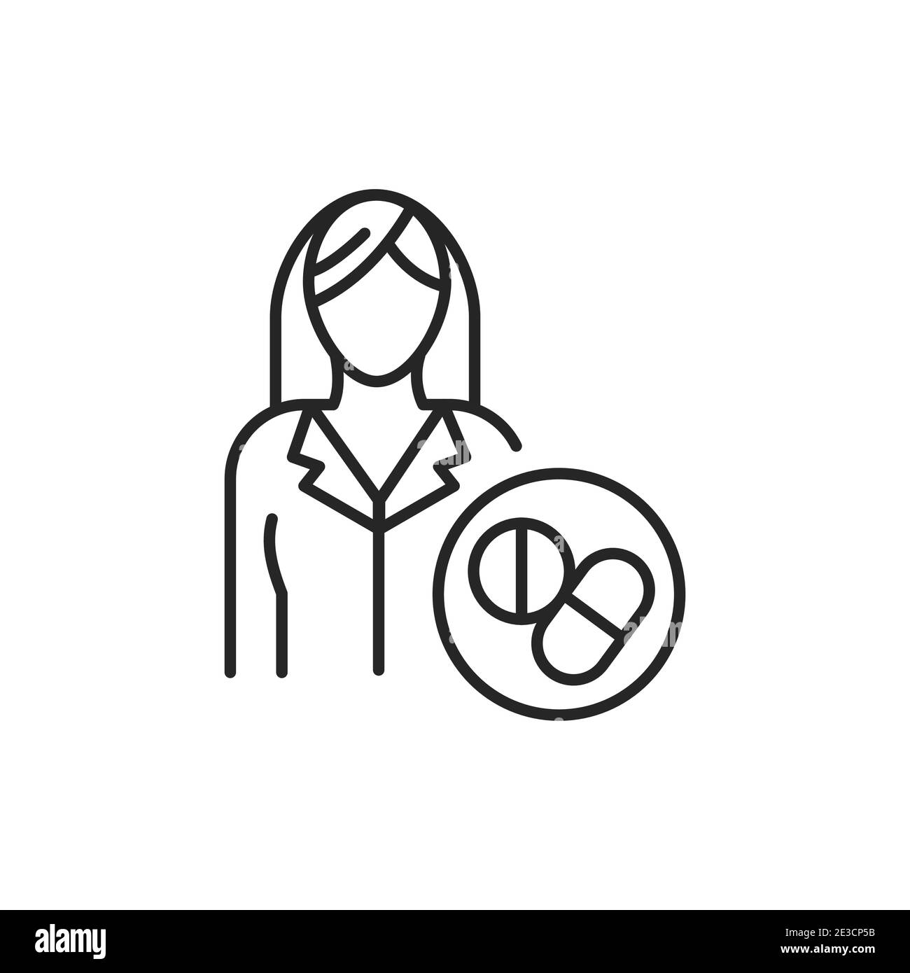 Woman pharmacist Black and White Stock Photos & Images - Alamy