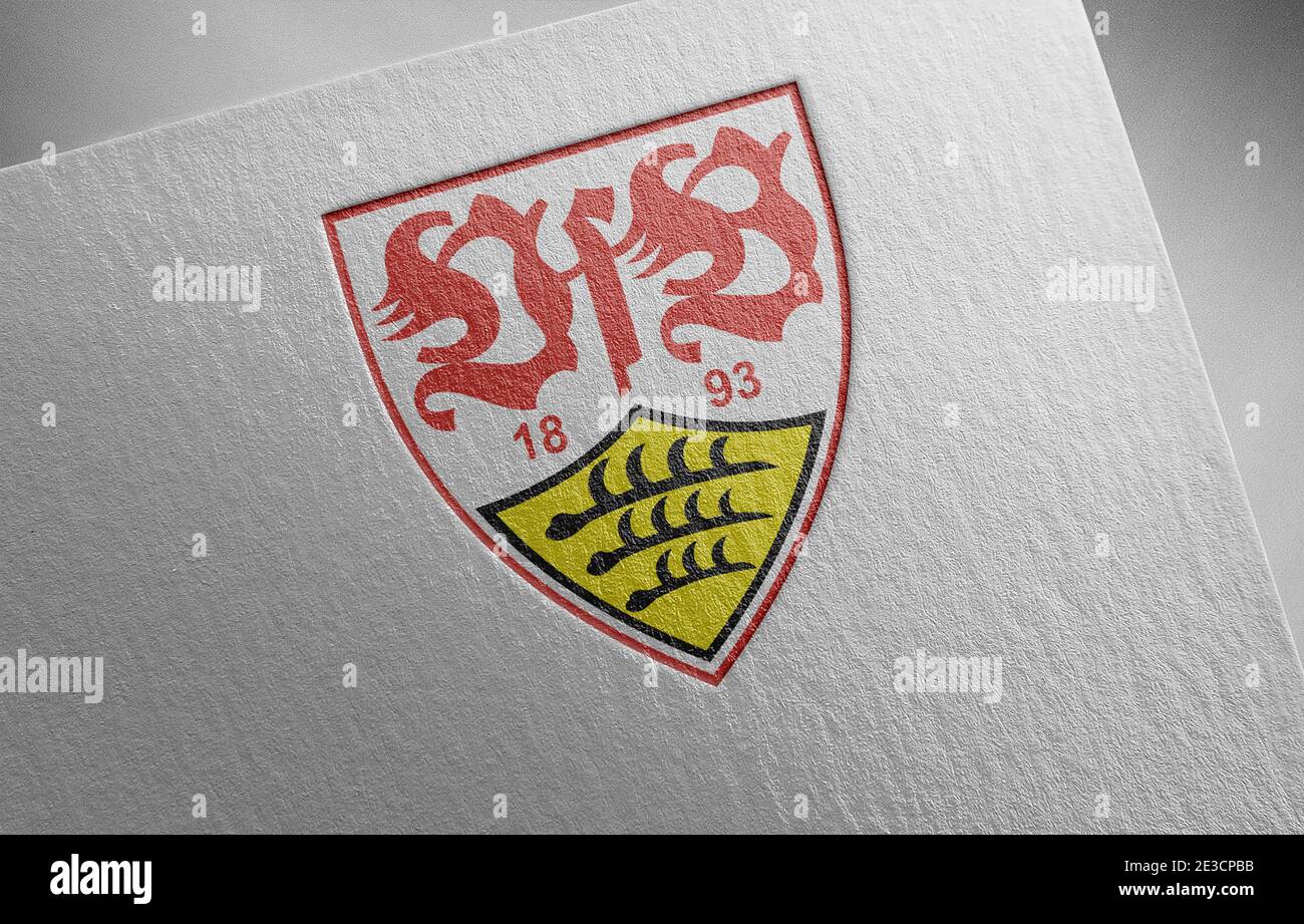 stuttgart logo paper texture illustration Stock Photo - Alamy