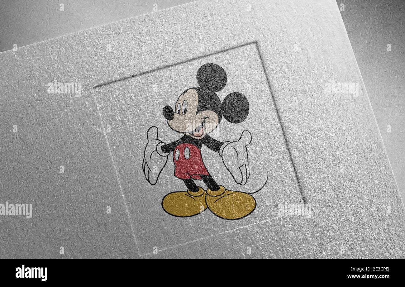 Mickey mouse logo hi-res stock photography and images - Alamy