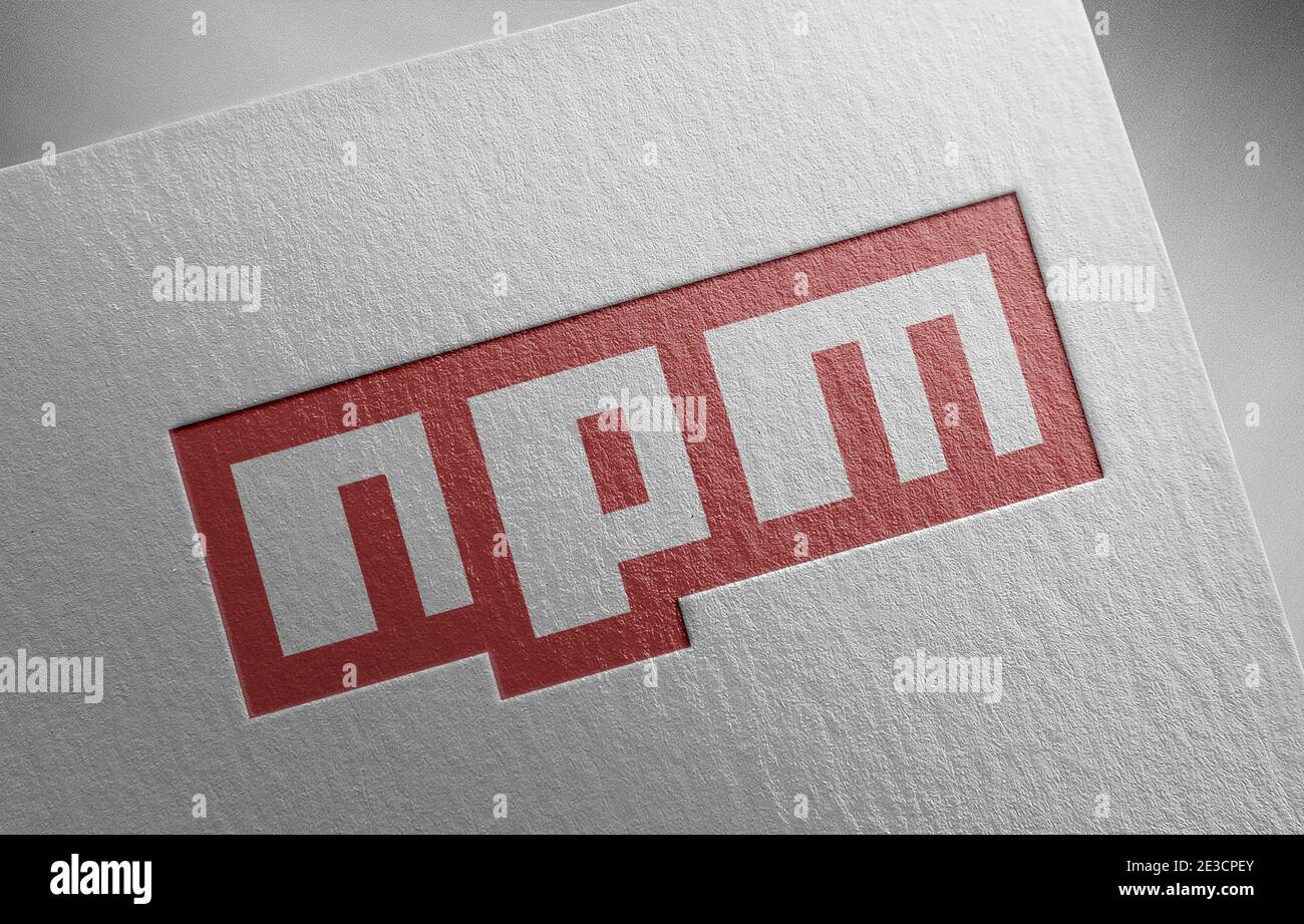 Npm logo hi-res stock photography and images - Alamy