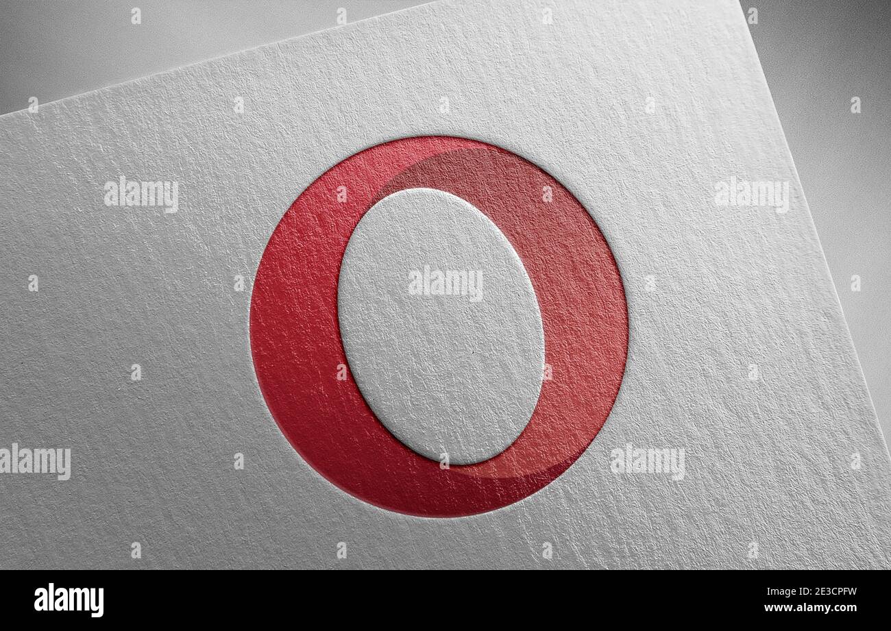 Opera logo hi-res stock photography and images - Alamy