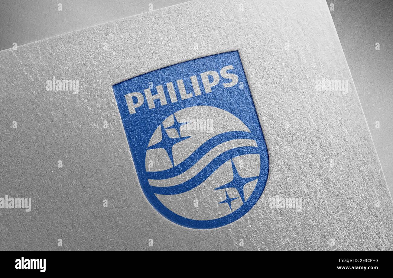 philips logo paper texture illustration Stock Photo - Alamy