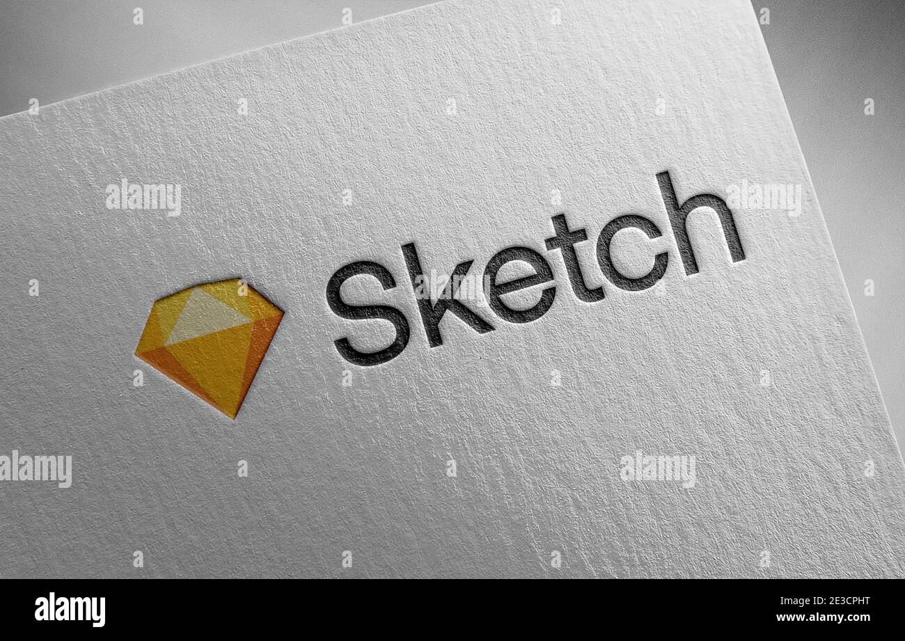 sketch logo paper texture illustration Stock Photo - Alamy