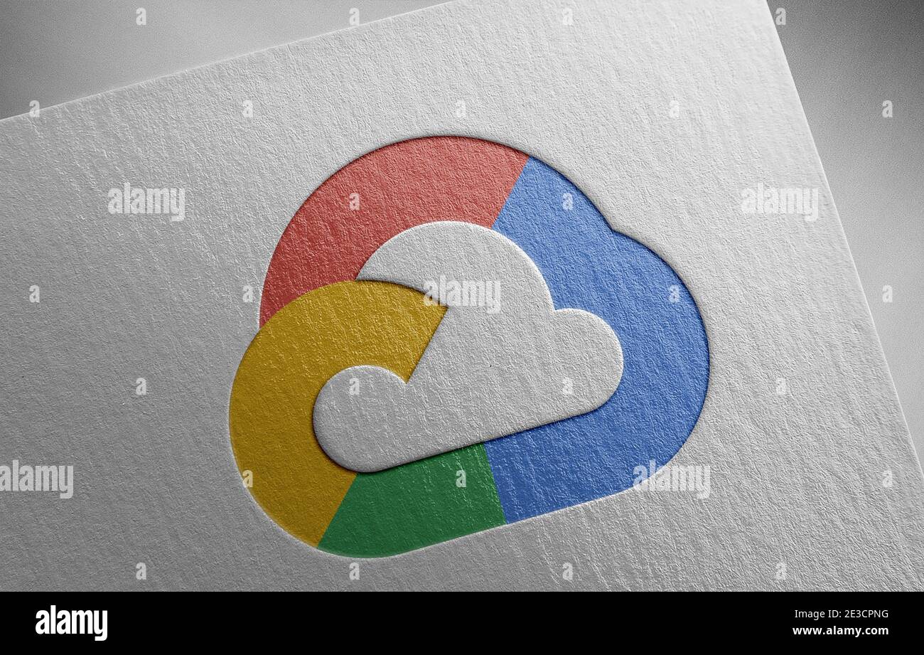 Google cloud logo High Resolution Stock Photography and Images - Alamy