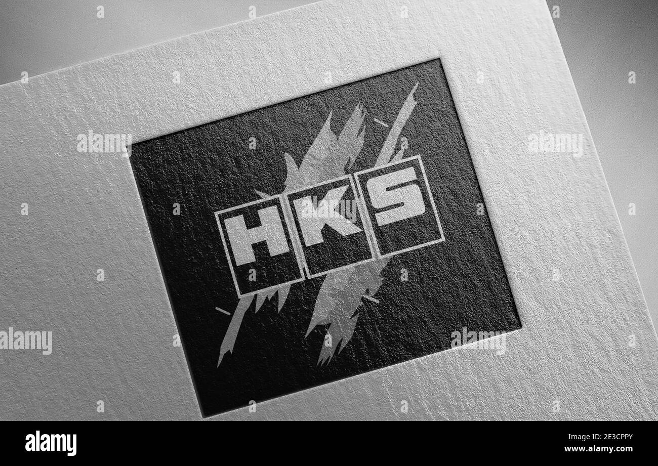 hks logo paper texture illustration Stock Photo - Alamy