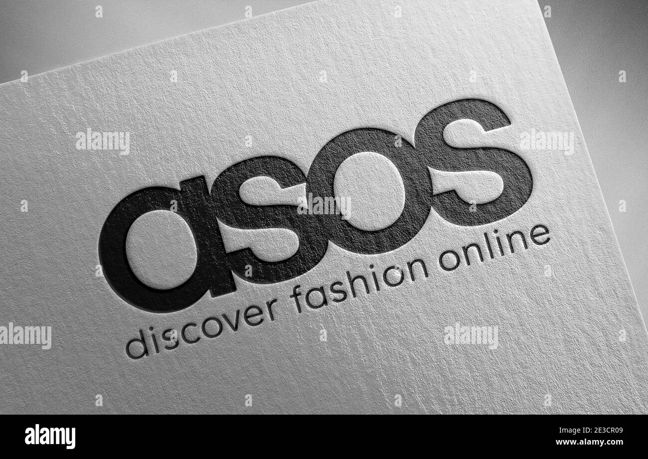 asos logo paper texture illustration Stock Photo - Alamy