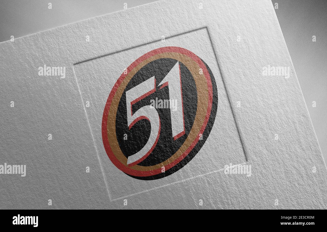 51 logo paper texture illustration Stock Photo - Alamy
