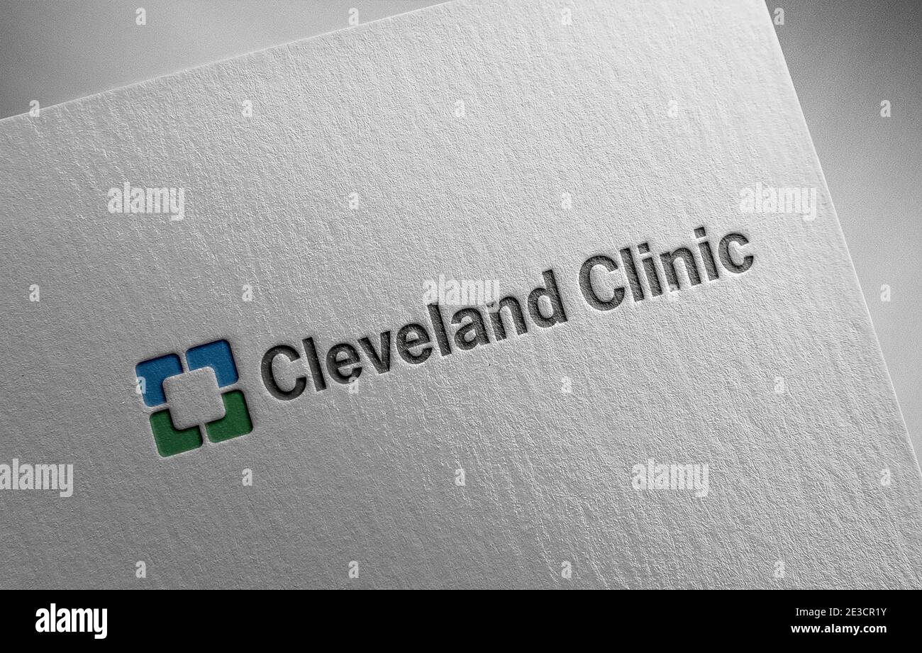 cleveland clinic logo paper texture illustration Stock Photo - Alamy