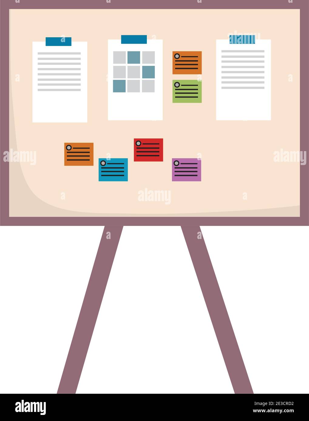business office board presentation cartoon flat isolated style vector ...