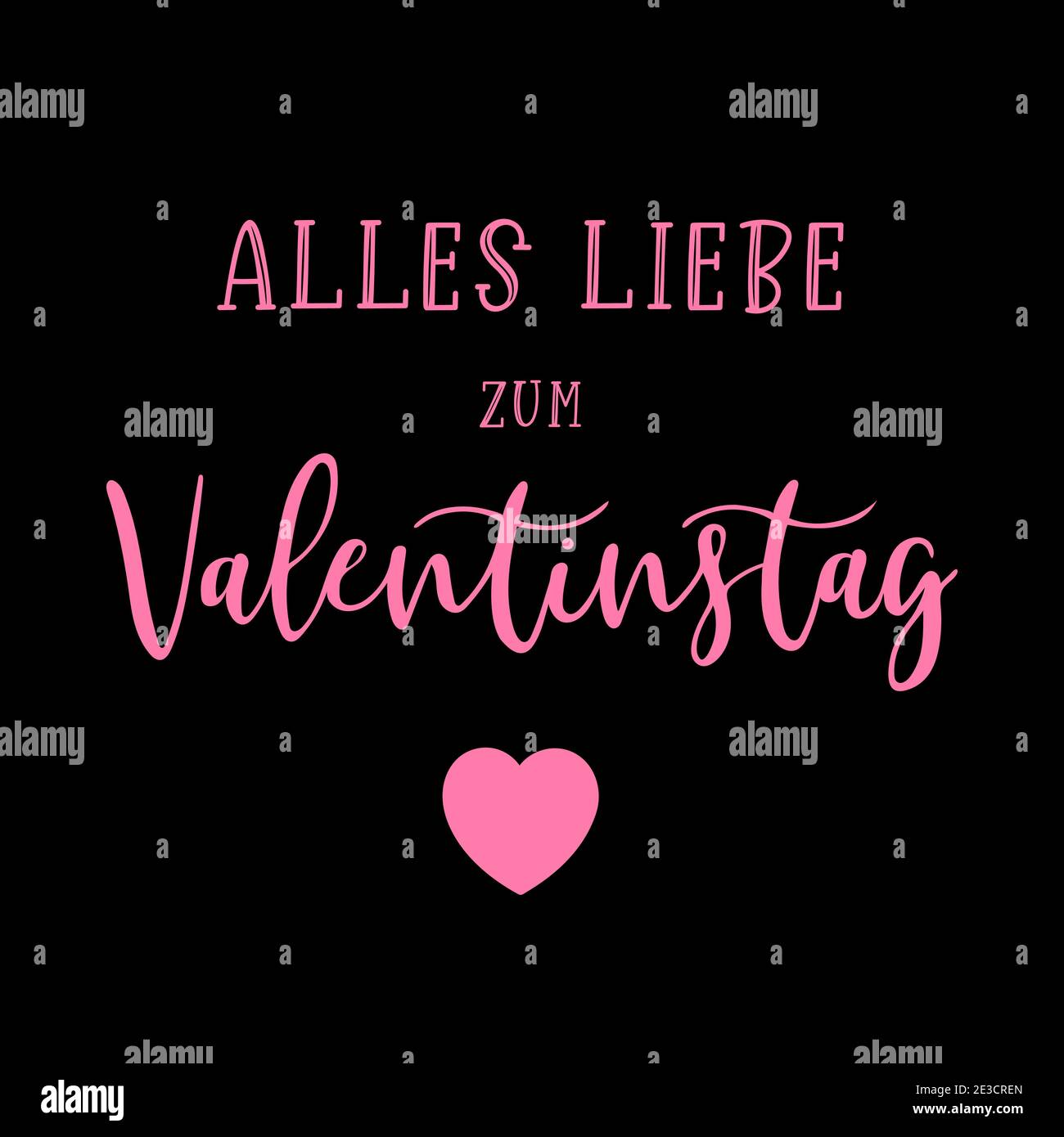 Alles liebe zum Stock Vector Images - Alamy