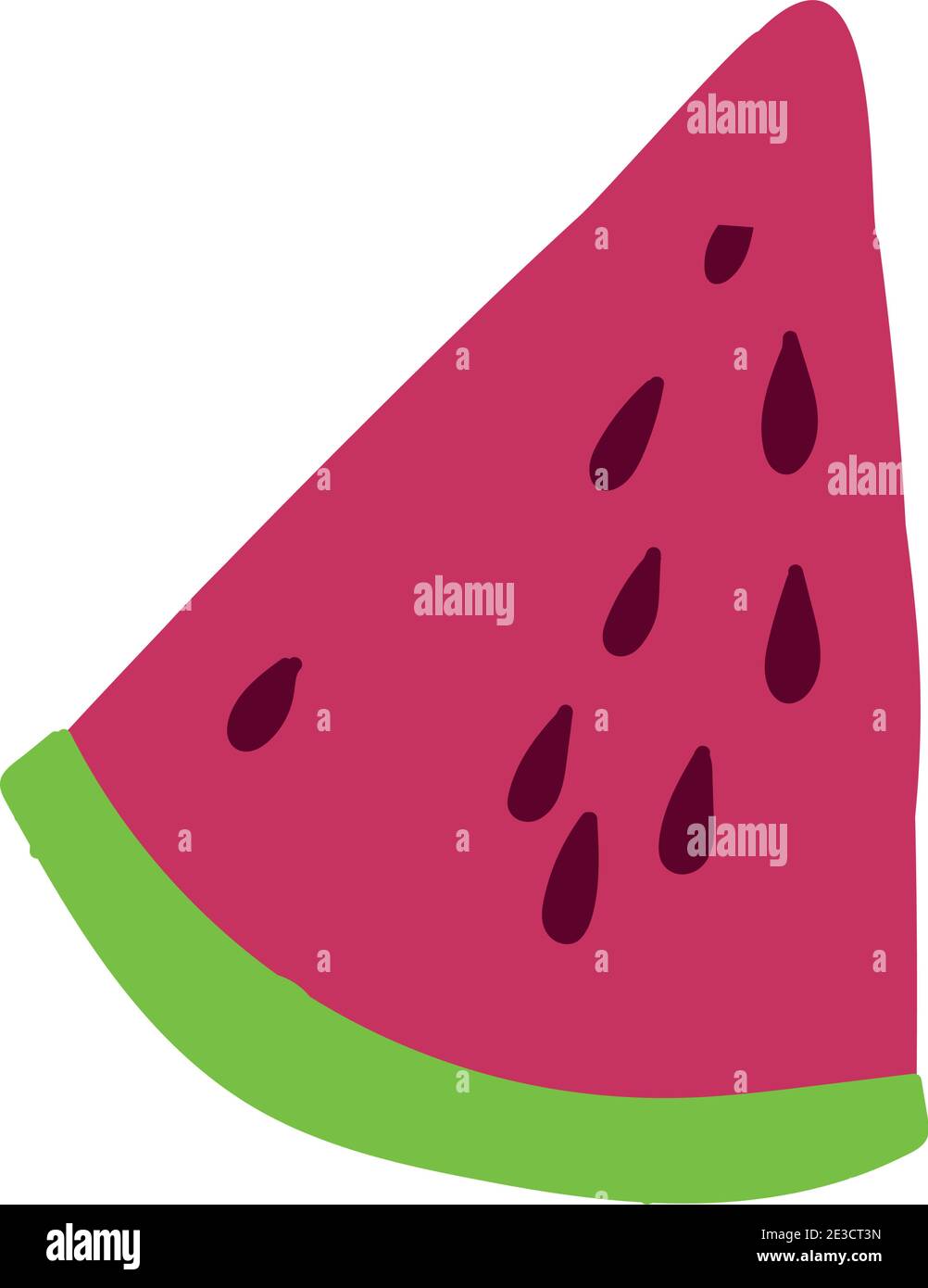 cooking food slice watermelon fruit cartoon flat icon vector ...