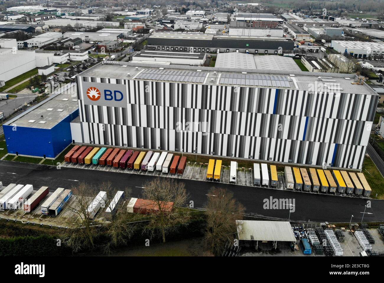 Illustration picture shows an aerial view of the Benelux headquarters ...