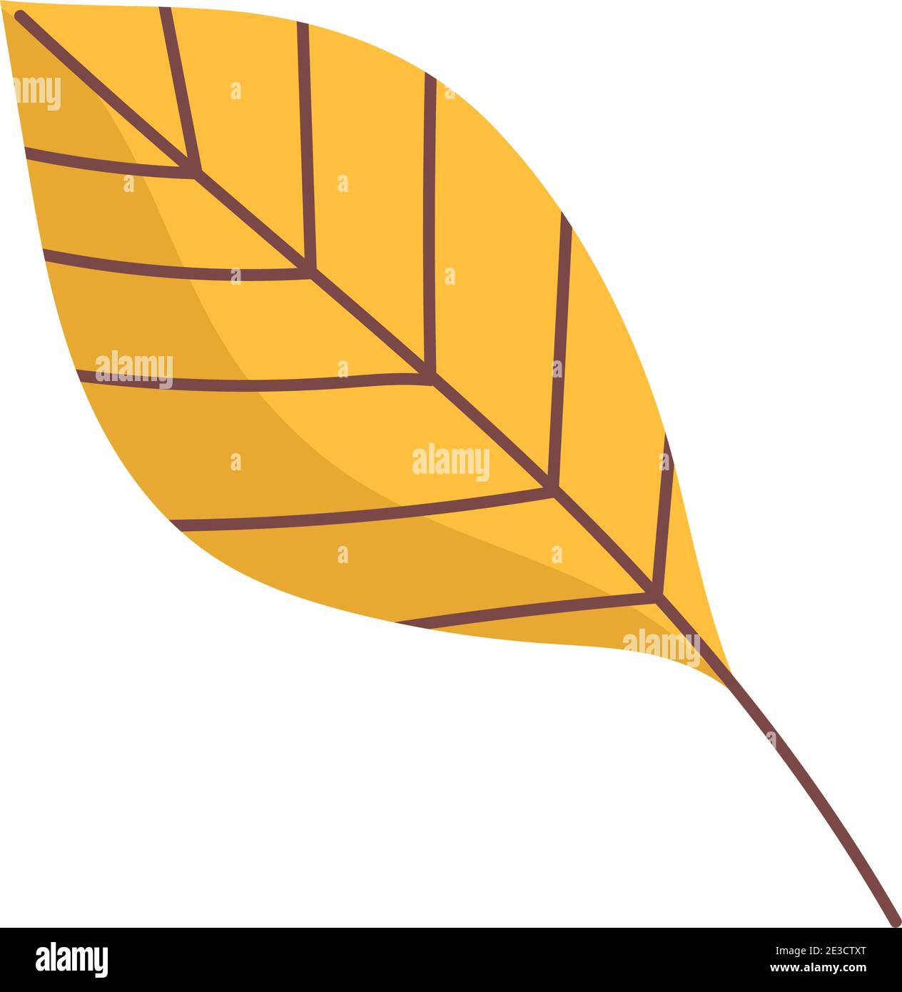 leaf foliage plant nature cartoon icon isolated style vector ...