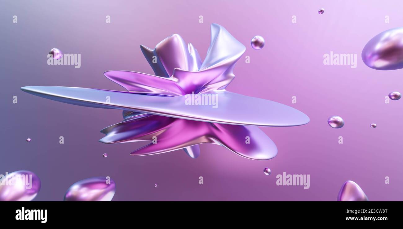 Futuristic abstract background of beautiful pink and violet neon ...