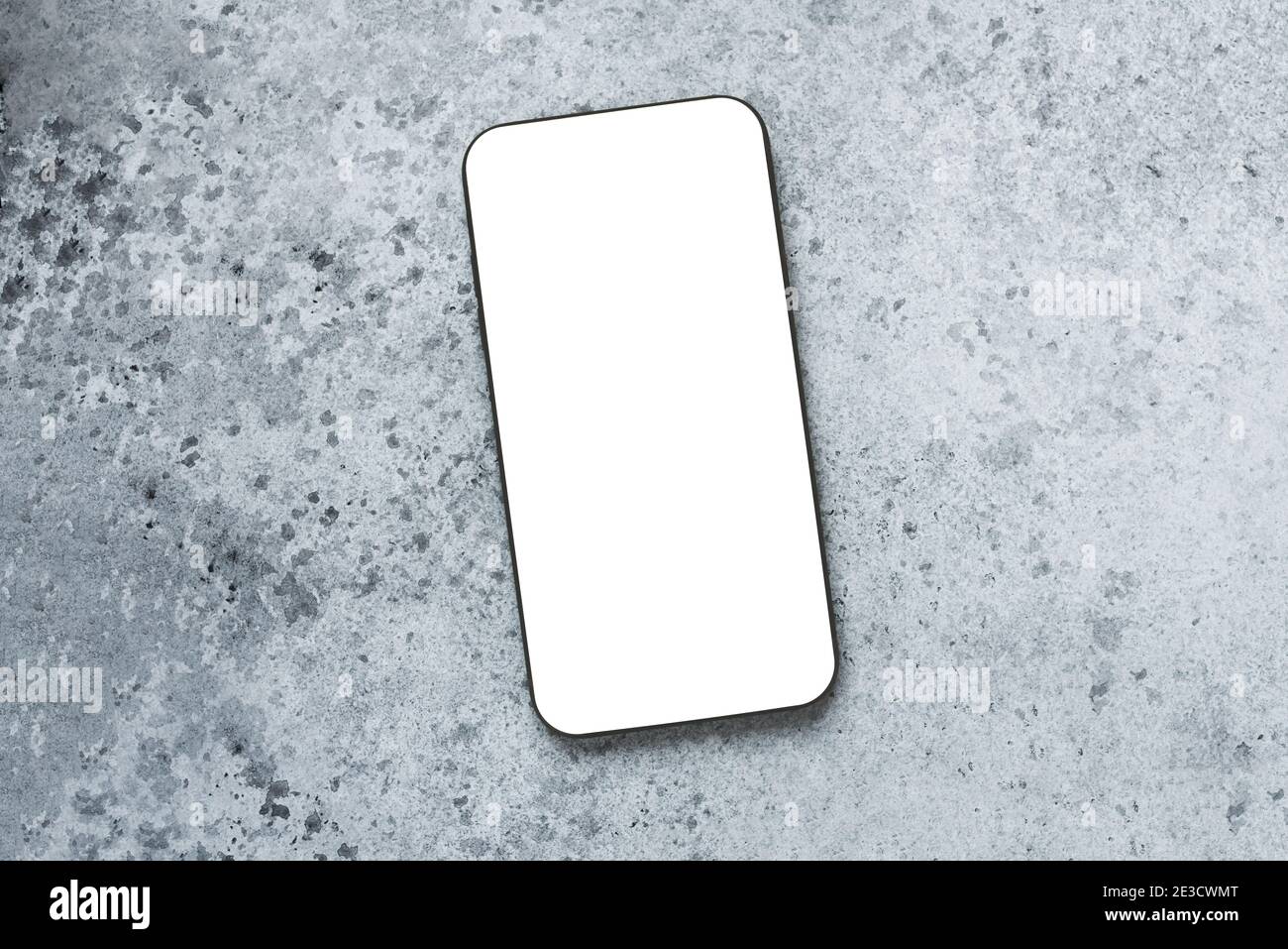 White screen of modern mobile phone for mockup Stock Photo - Alamy