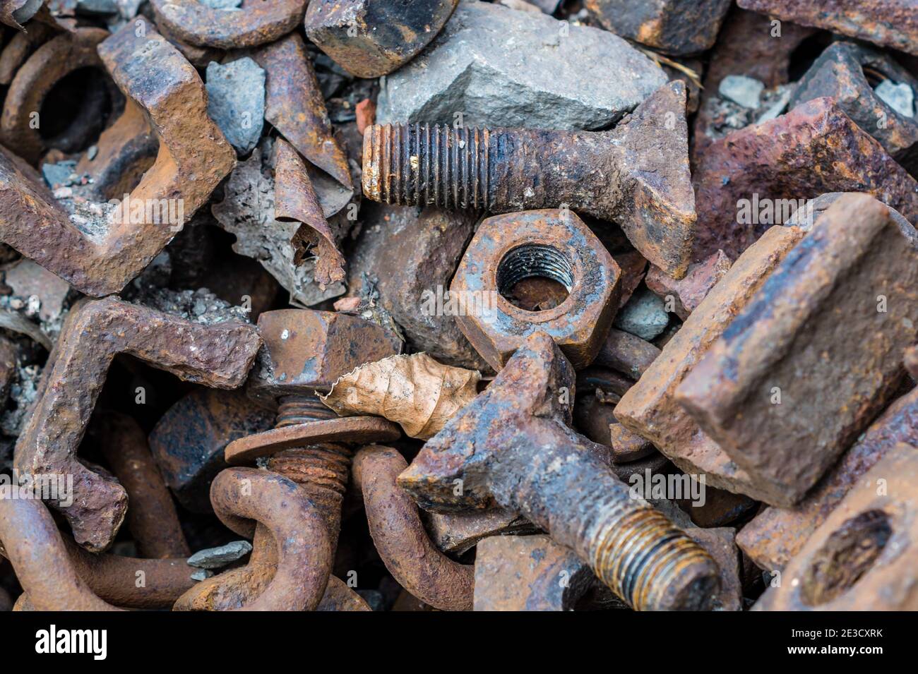 Metal waste grunge background Stock Photo - Alamy