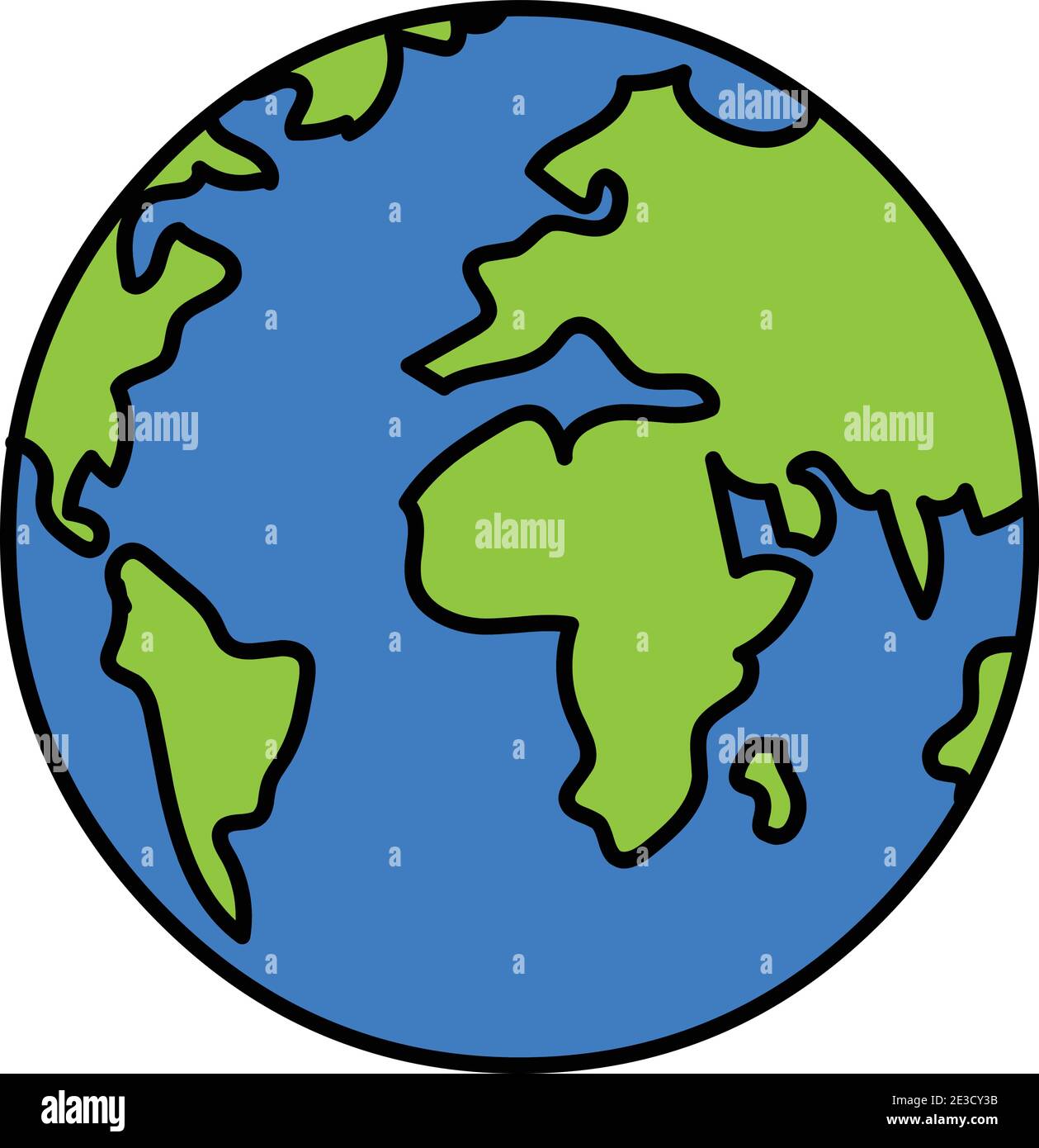 Flat planet Earth icon. Vector illustration for web banner, web and ...