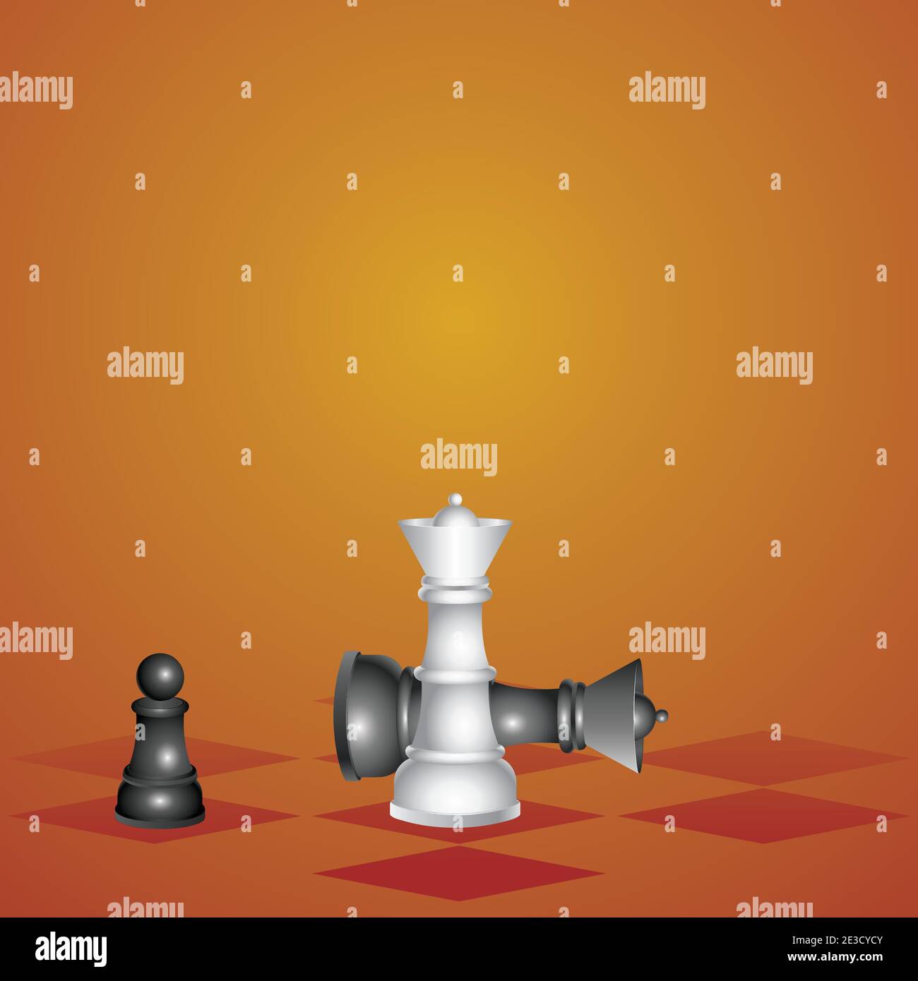 Abstract chess pieces design, sport themed illustration Stock Vector ...