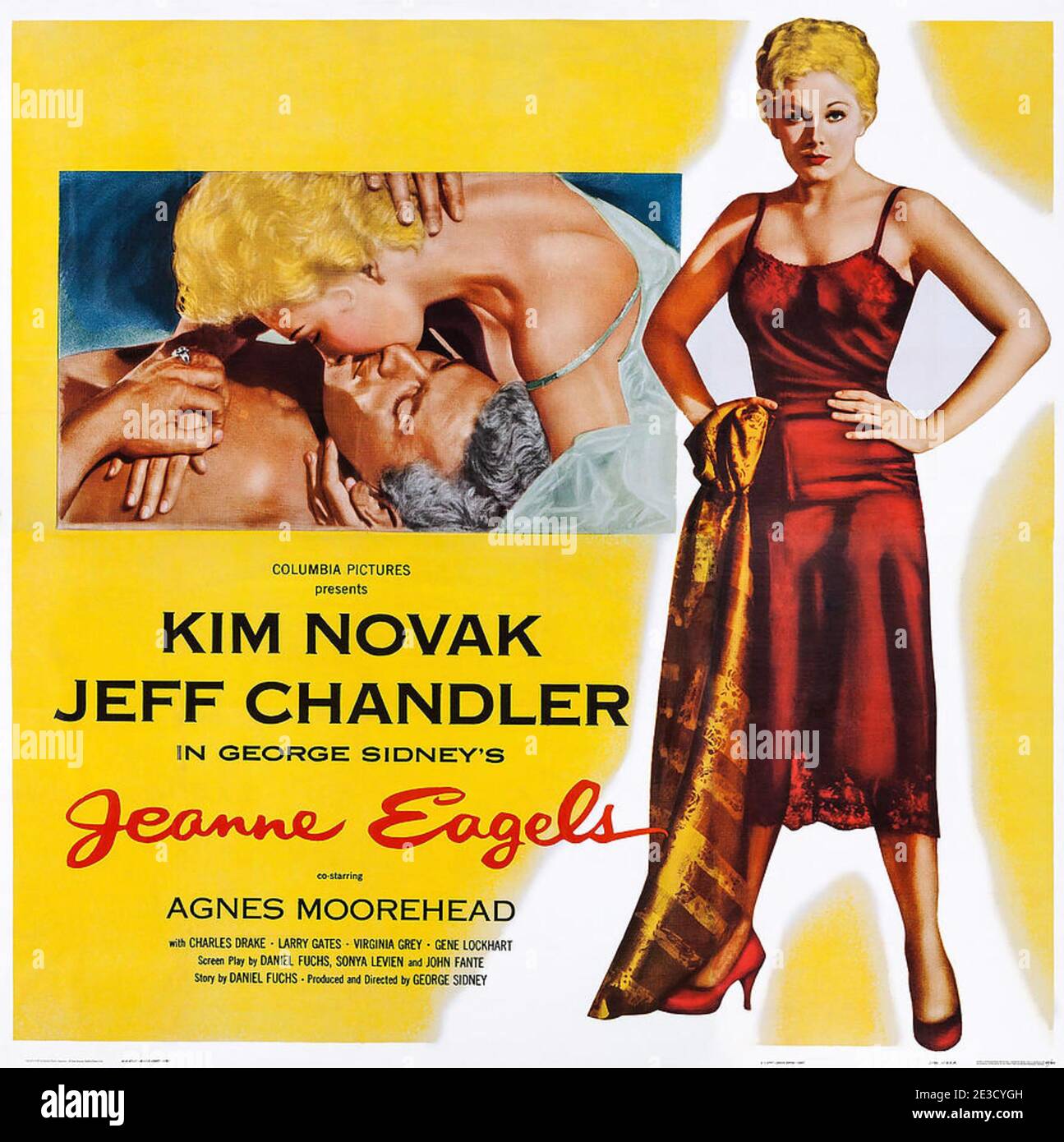 JEANNE EAGLES 1957 Columbia Pictures film with Kim Novak and Jeff ...