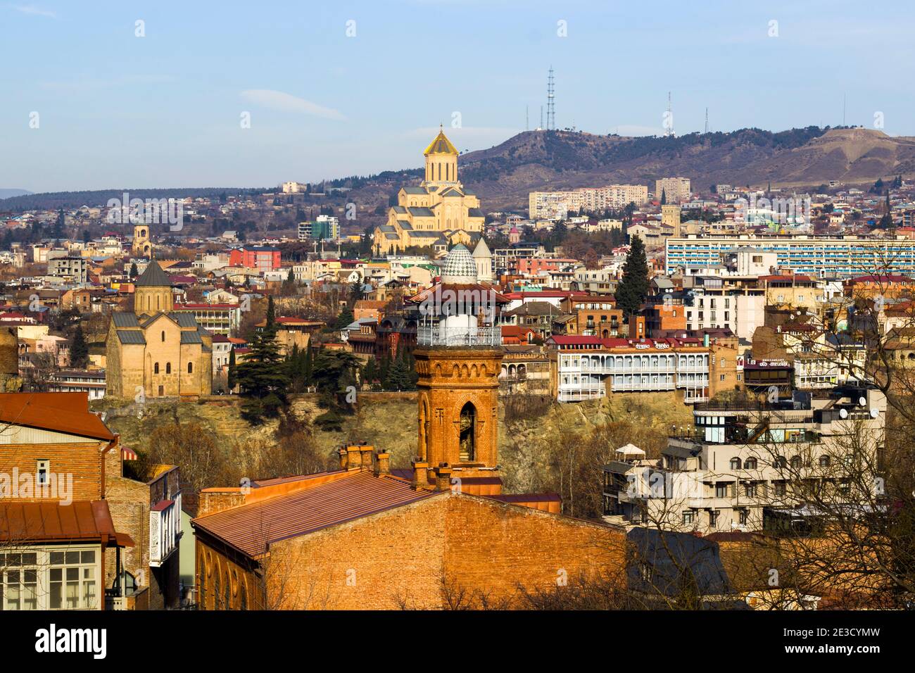Old town view of Tbilisi, landmarks and architecture. Travel ...