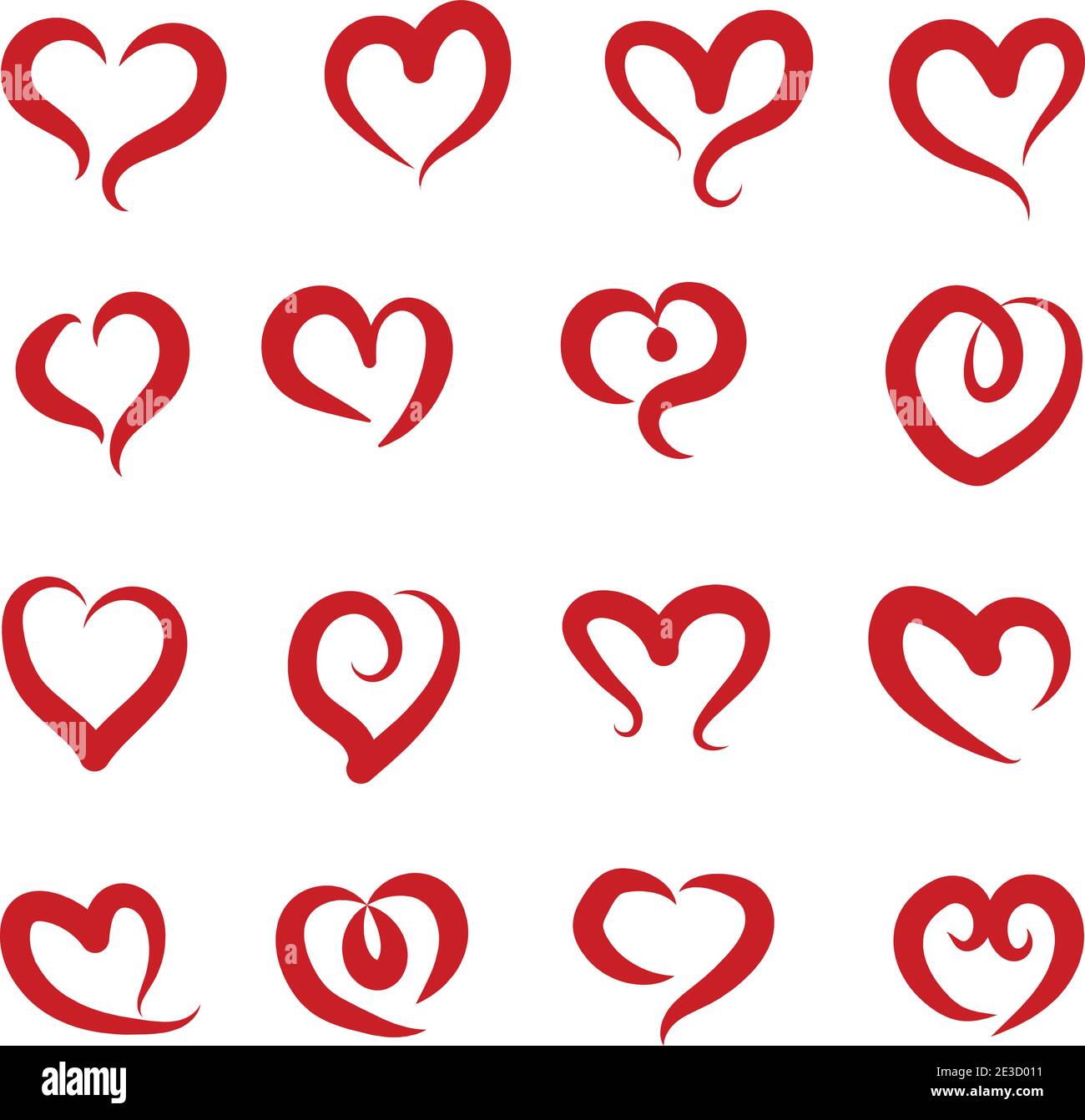 Set of vector hearts stock illustration Stock Vector Image & Art - Alamy