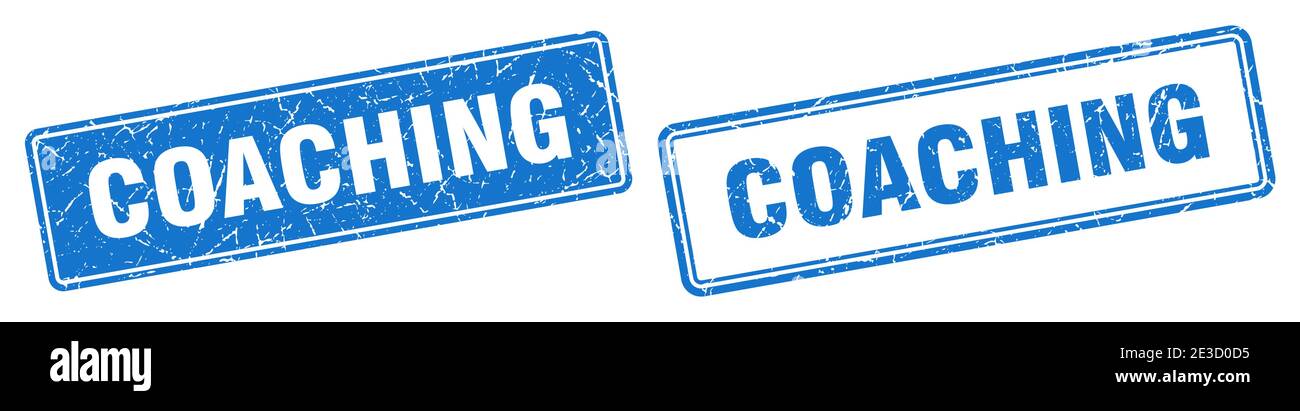 coaching square stamp. coaching grunge sign set Stock Vector Image ...
