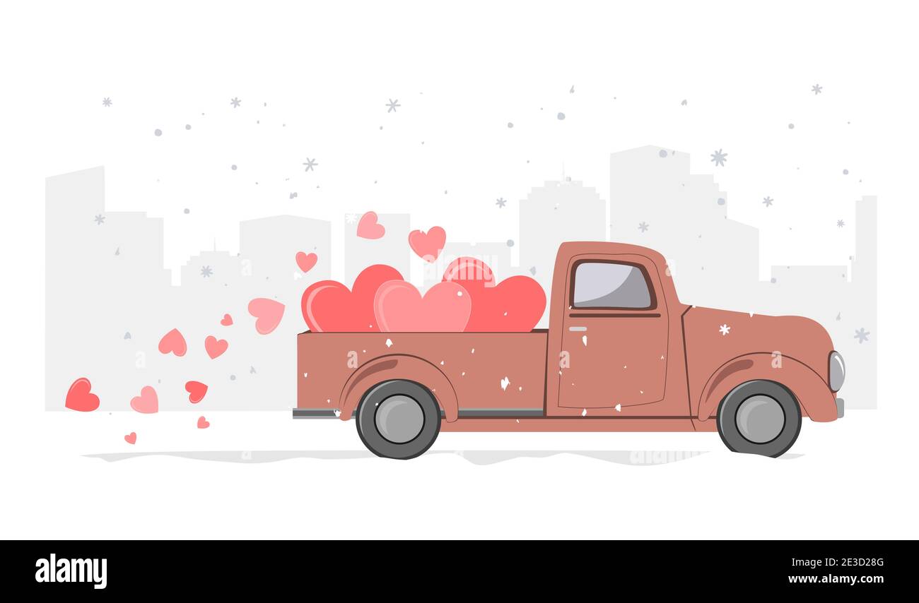 Romantic snowy day Stock Vector Images - Alamy