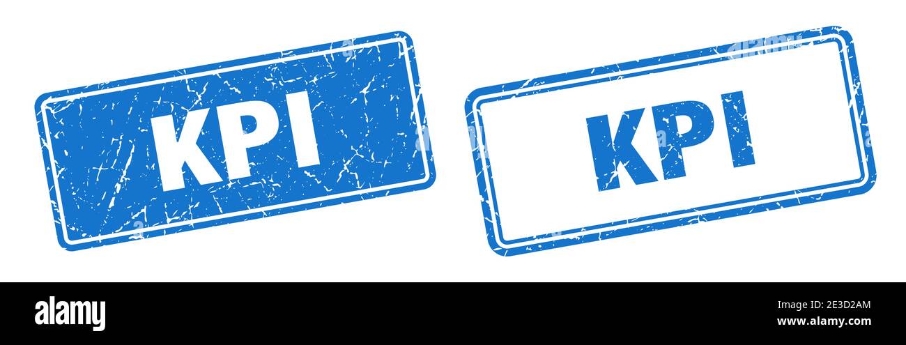 kpi square stamp. kpi grunge sign set Stock Vector Image & Art - Alamy