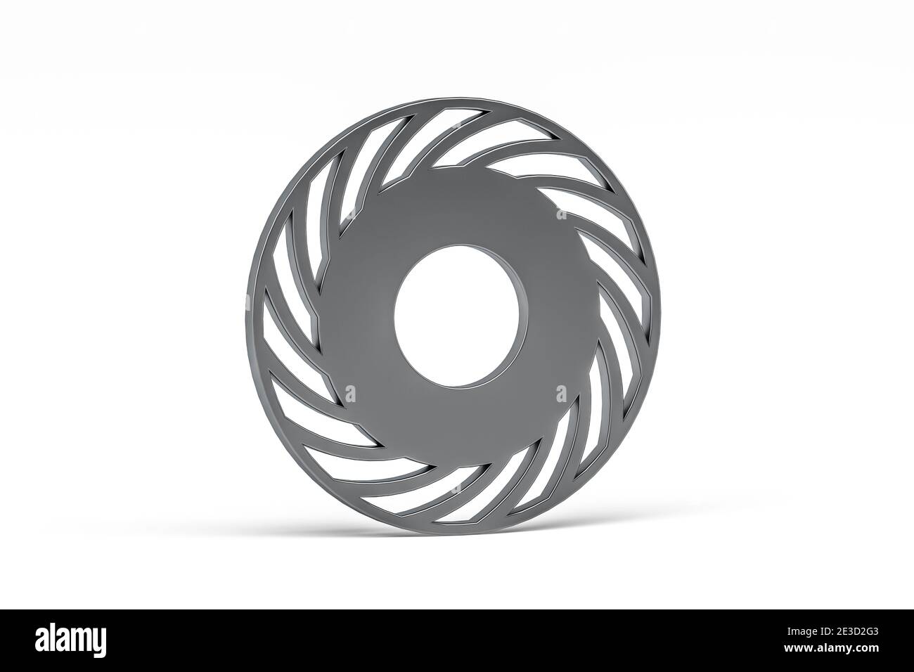 Abstract metal shape - industrial parts for machines or cars - isolated ...