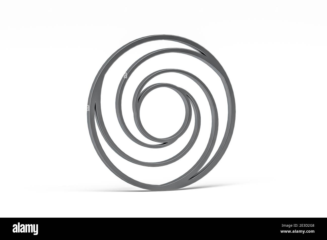 Abstract metal shape - industrial parts for machines or cars - isolated ...