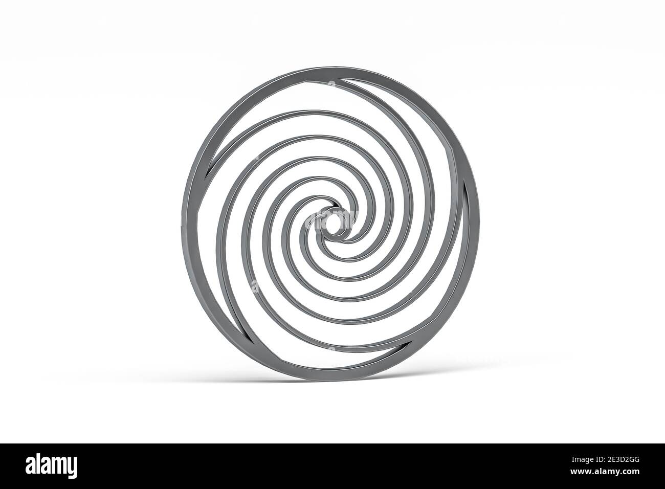 Abstract metal shape - industrial parts for machines or cars - isolated ...