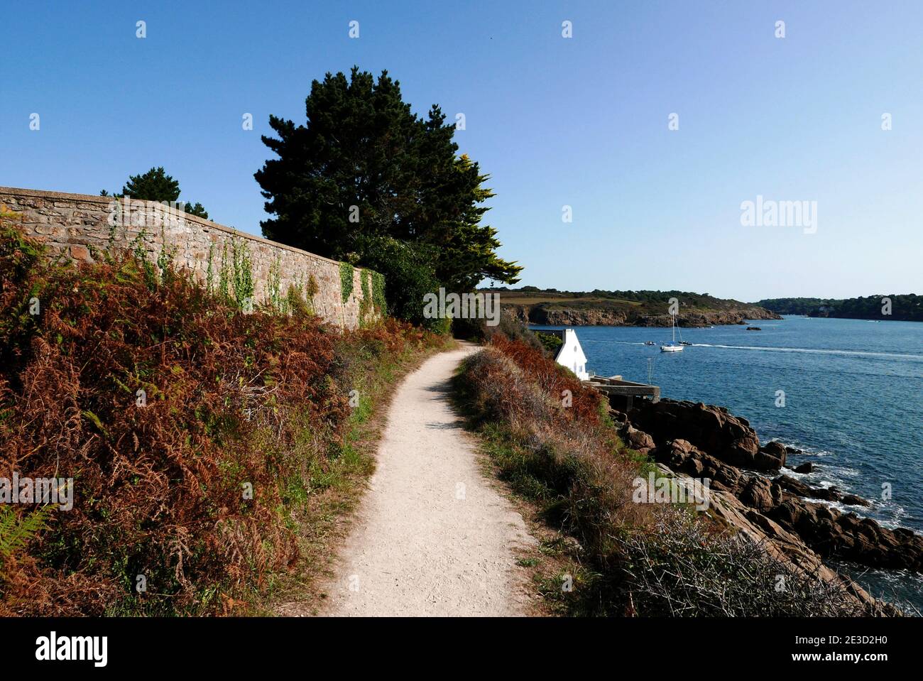 Port Manech, GR 34, Finistere, Bretagne, Brittany, France Stock Photo ...