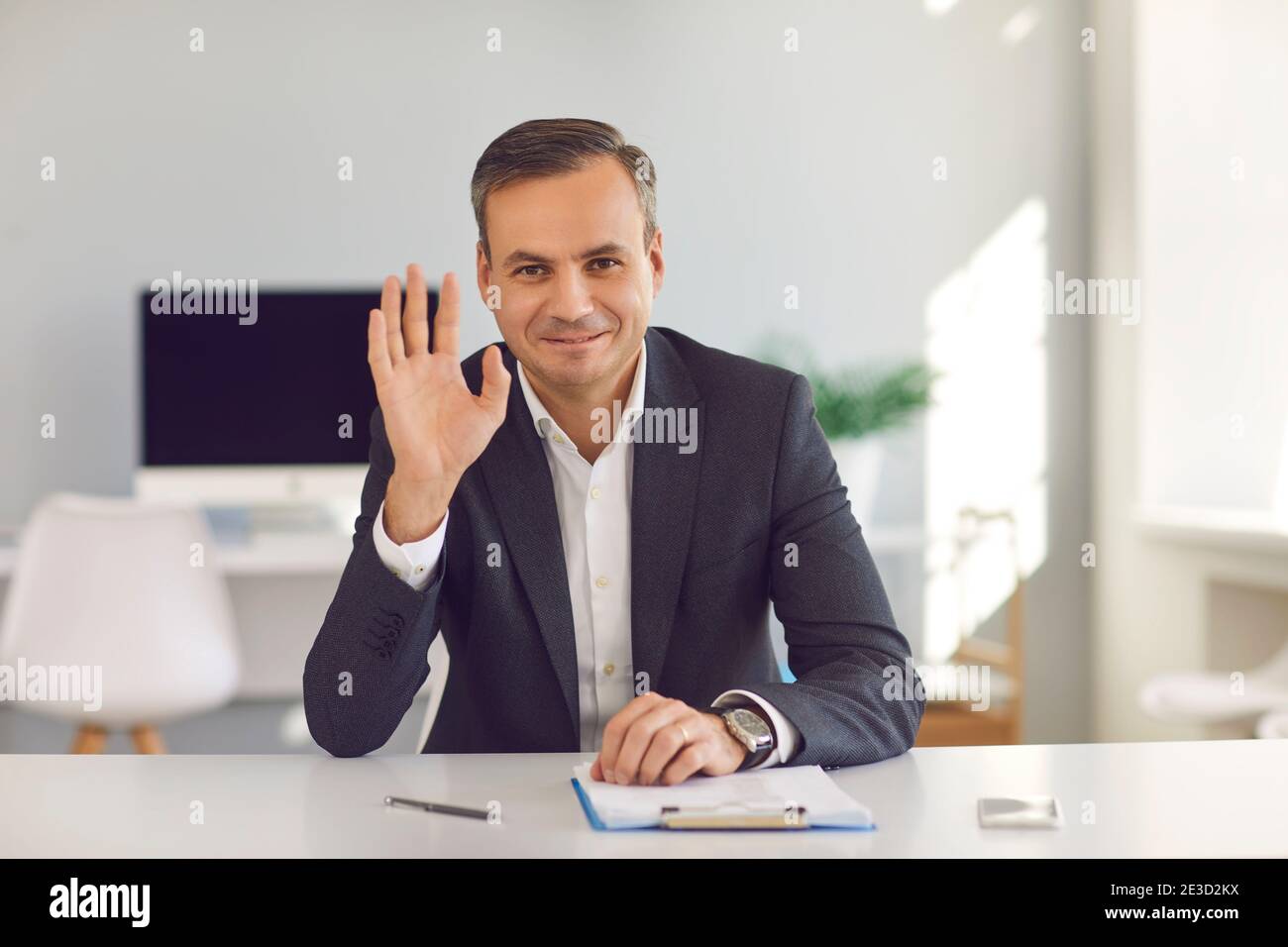 Waving hand hi-res stock photography and images - Alamy