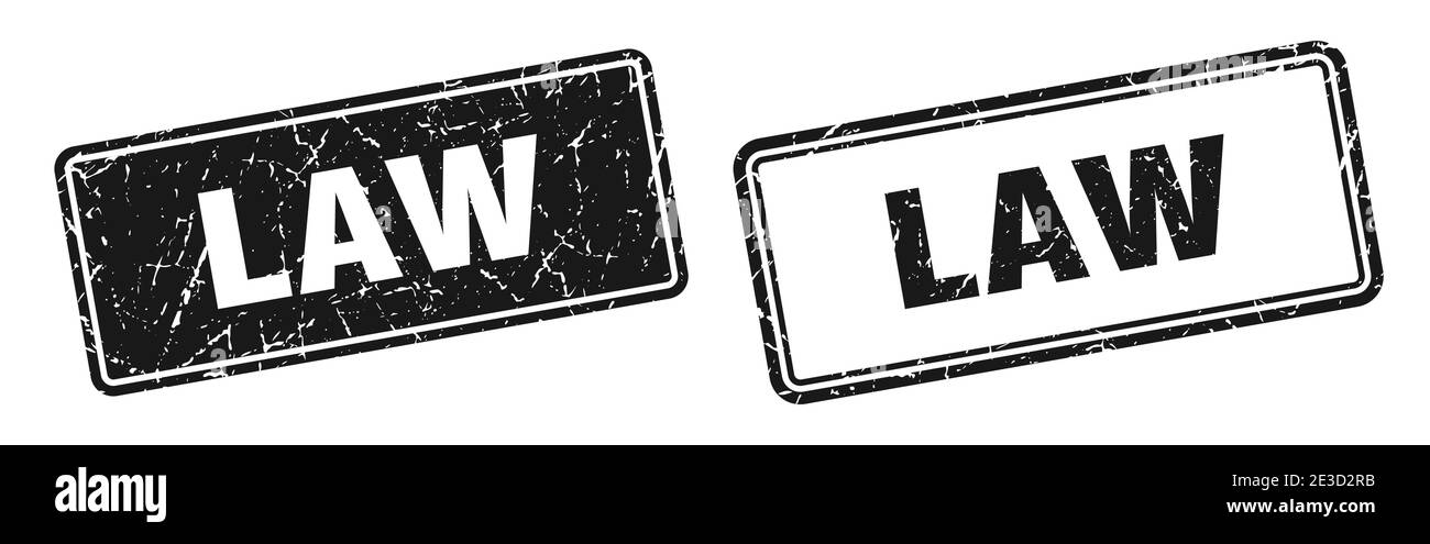 Law grunge stamp set hi-res stock photography and images - Alamy