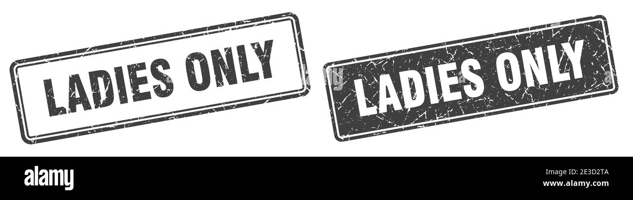 Ladies only Stock Vector Images - Alamy