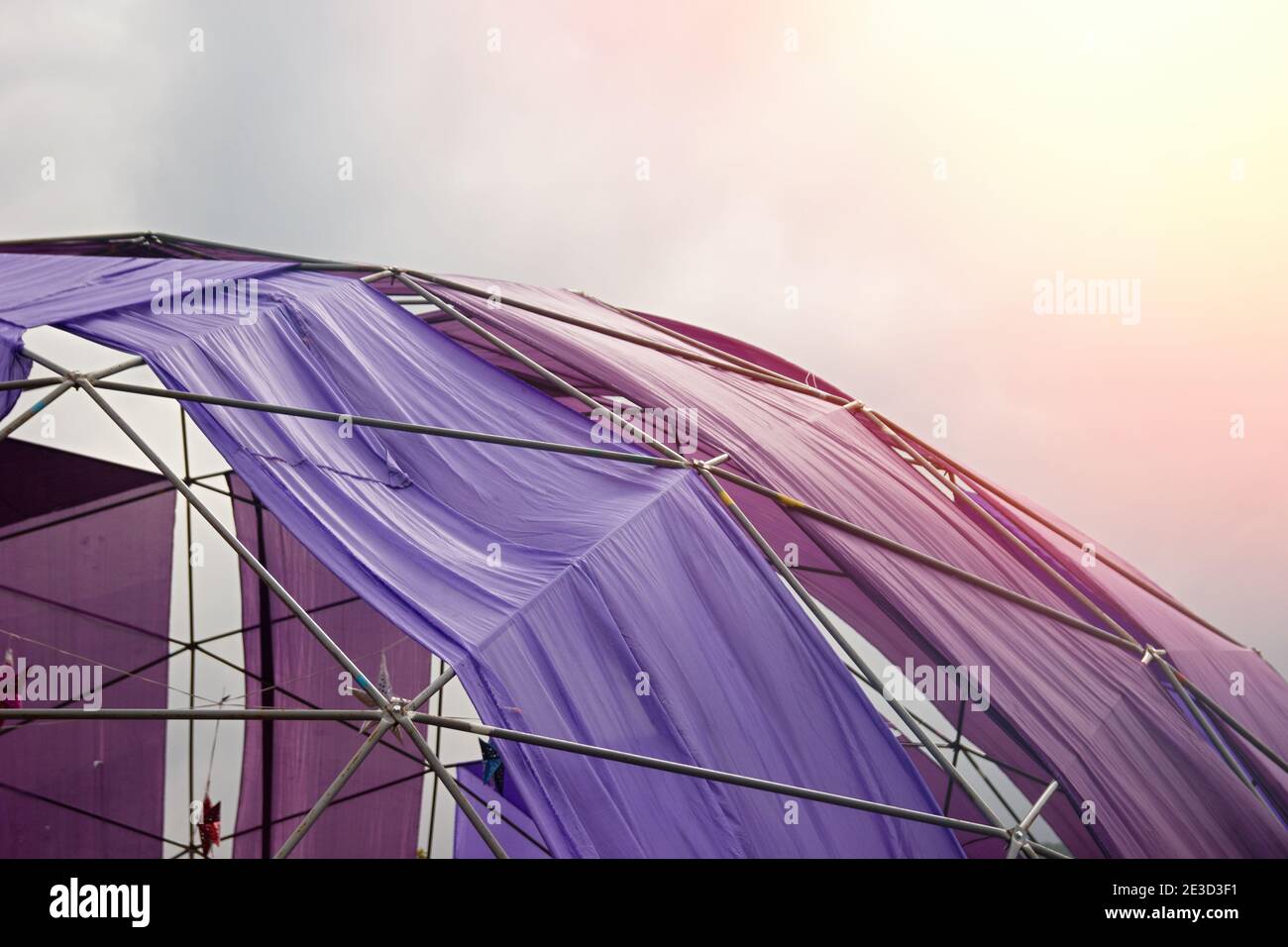 Mobile dome decoration design. A Geodesic Dome Tents. A hemispherical ...