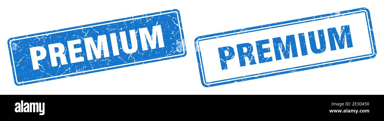 premium square stamp. premium grunge sign set Stock Vector Image & Art ...