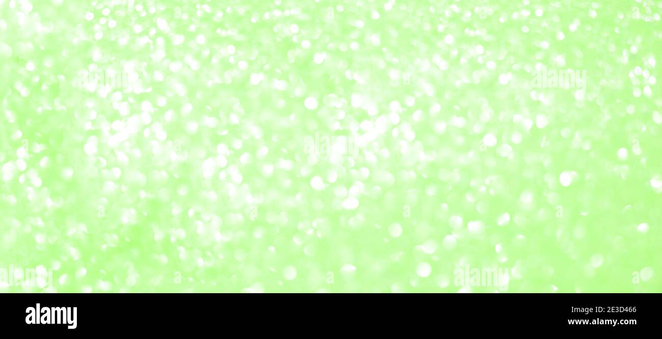 Festive green background with sequins and rhinestones, bokeh lights ...